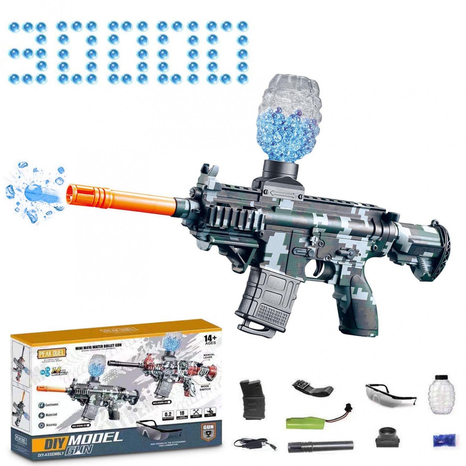 Buy Electric Gel Blaster Toy , Gel Ball Blaster Splatter Ball with 3000 ...
