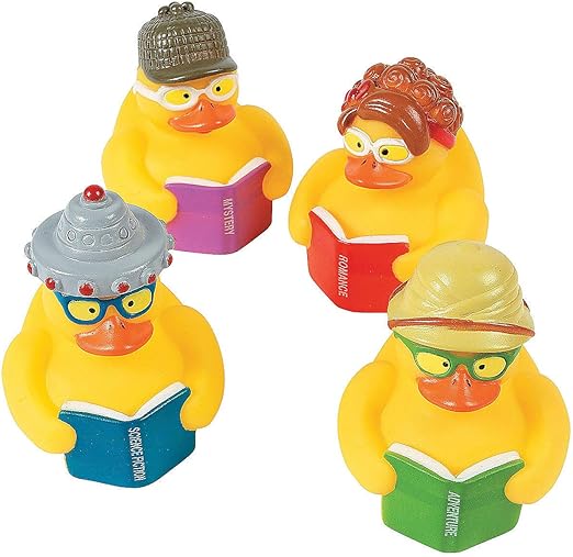 Amazon.com: Fun Express Reading Rubber Duckies, Ducks, 12 Pieces ...