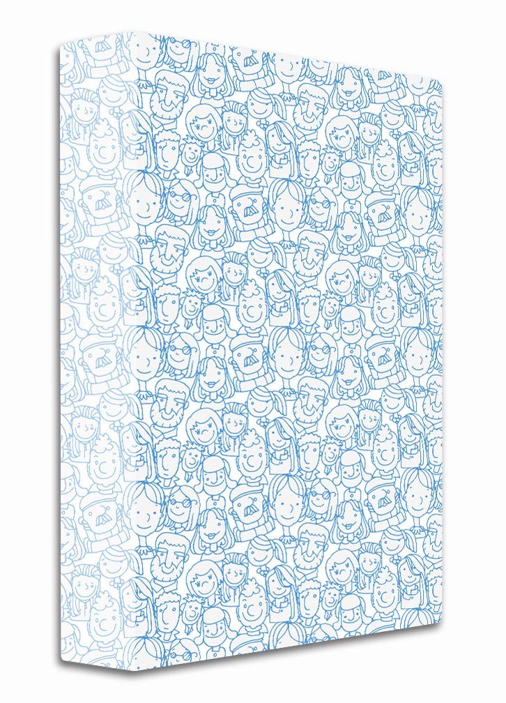 Paper Plane Design 2D Folder Case, A4 Size, Ring Binder File Folder ...