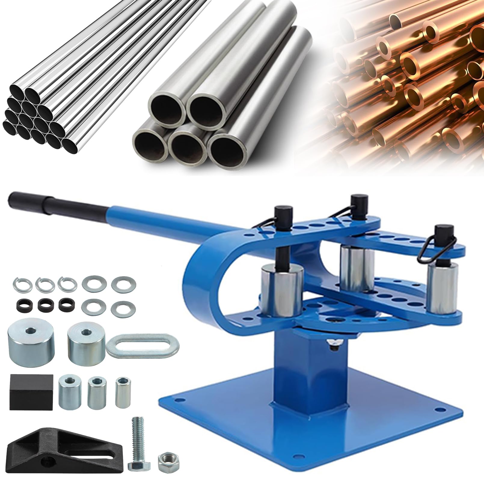 Buy Manual Compact Bender, Pipe Bending Machine 7 Dies 1-3inch Metal ...
