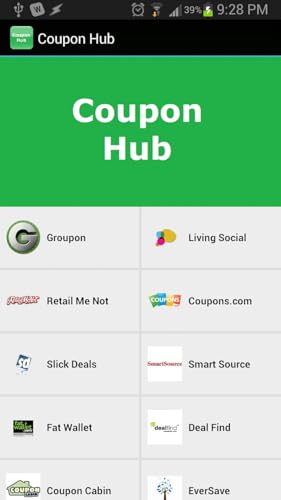 Coupon Hub (free) - App on Amazon Appstore