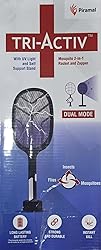 Tri-Activ Mosquito Racket I 2-in-1 Rechargable Bat + Zapper by Piramal ...