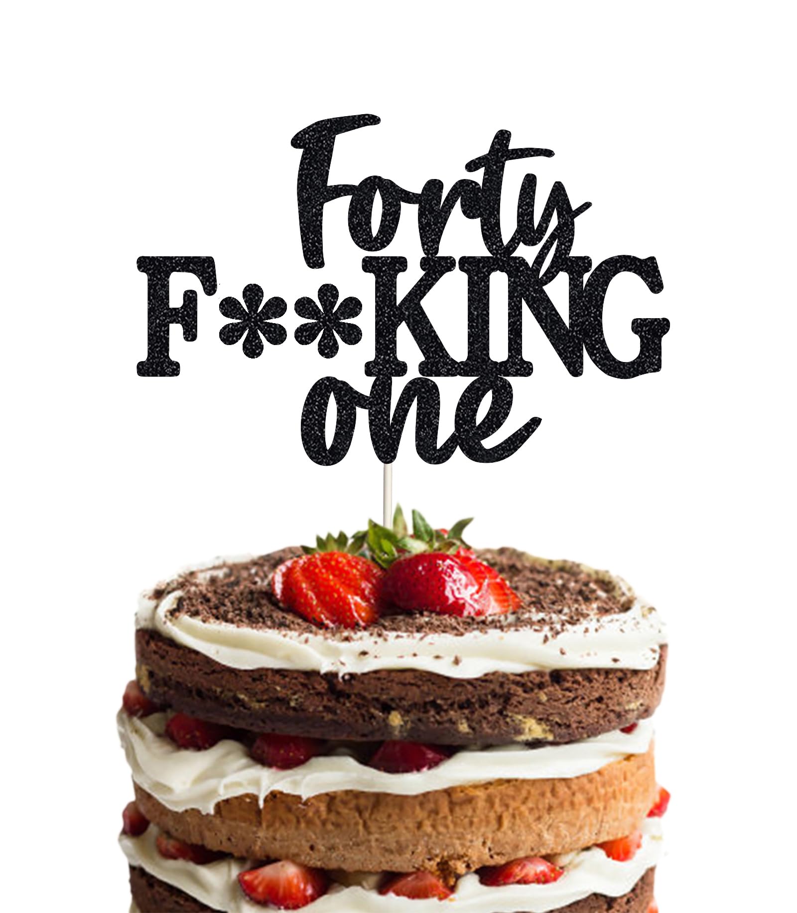 Snapklik.com : 41 Cake Toppers - Funny & Happy 41st Birthday Toppers ...