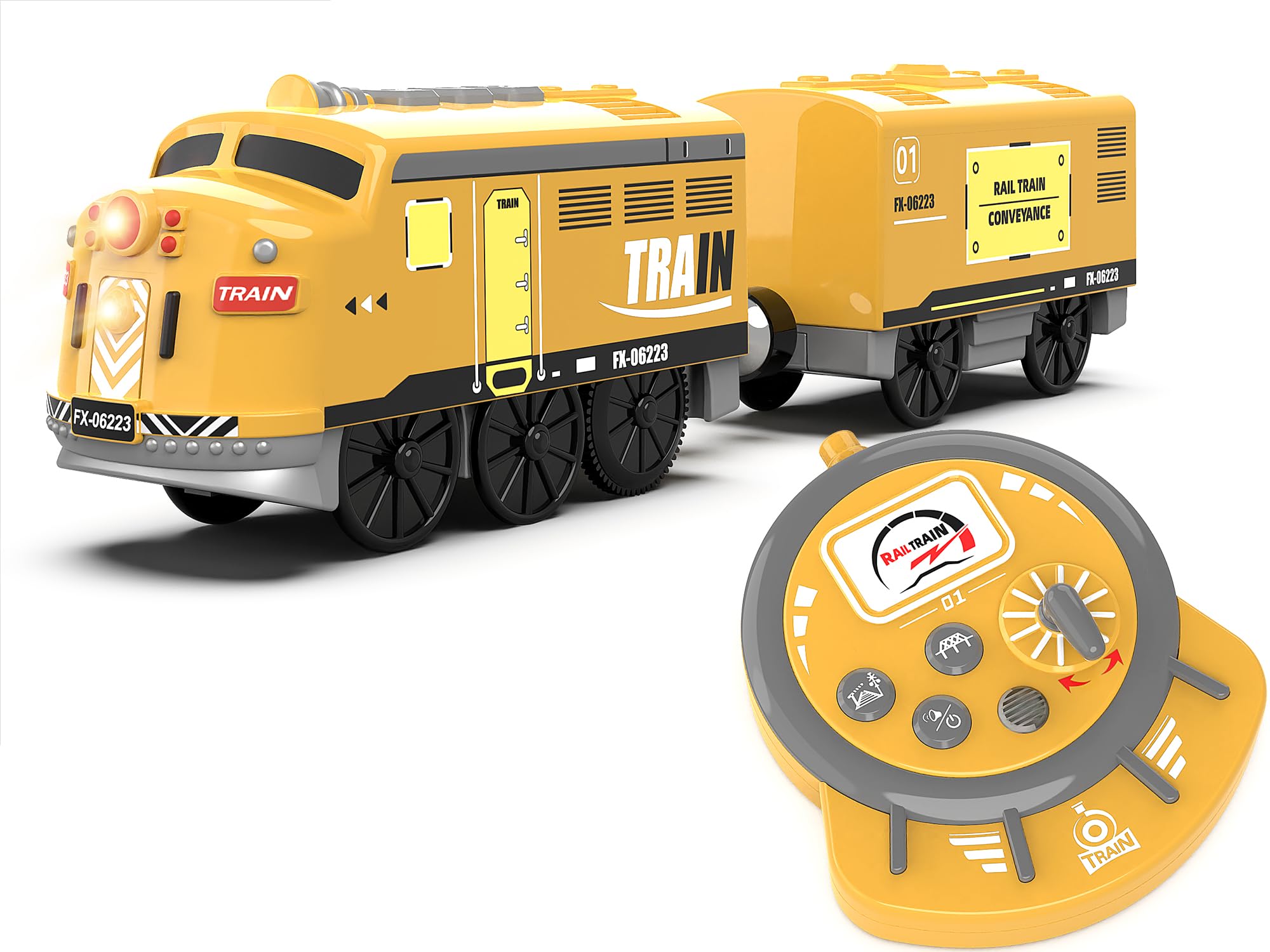 Snapklik.com : Motorized Train For Kids, Remote Control Locomotive ...