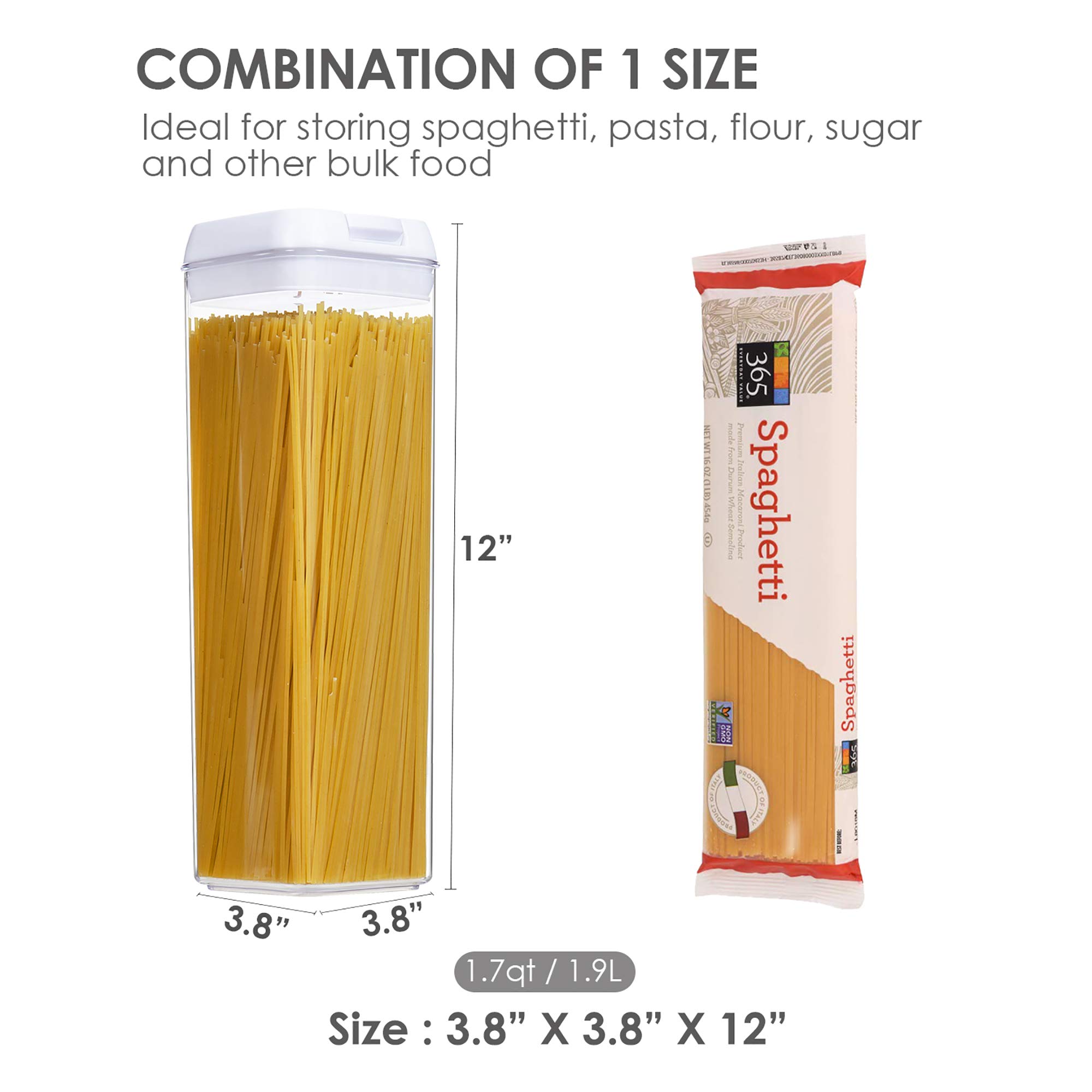 Snapklik.com : Vtopmart 4 PCS Airtight Food Storage Containers, BPA ...