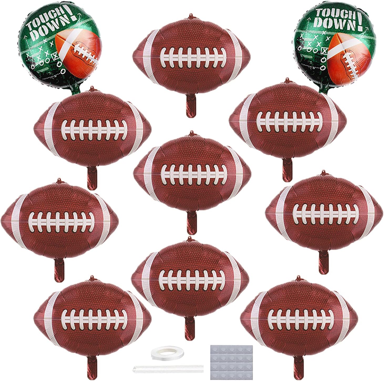 Amazon.com: DUXUANT 11 Pcs American Football Party Balloons Set ...