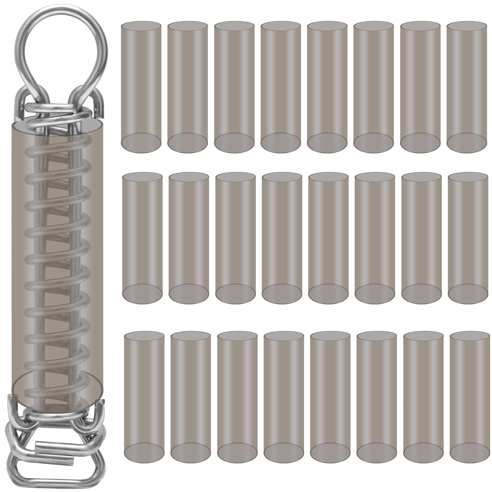 Amazon.com : 25Pcs Pool Cover Spring Sleeves, Suboyica Spring Covers ...