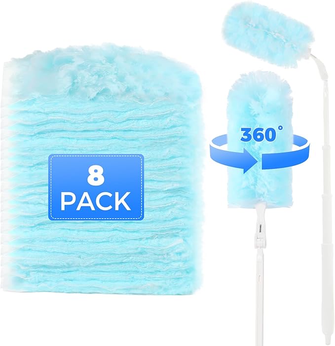 Amazon.com: Wlich Disposable Duster Refills 8-Pack with Extendable ...