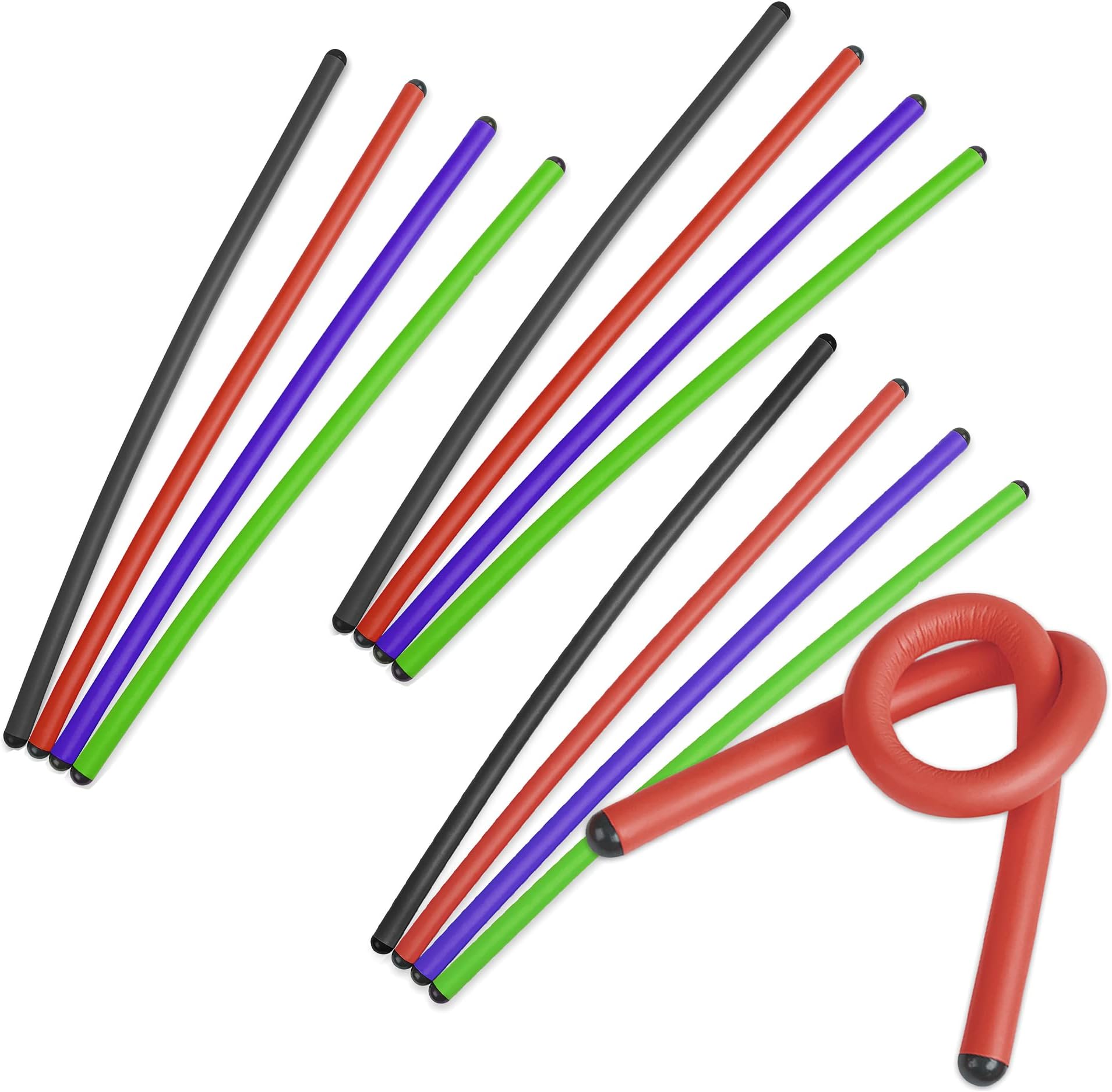 Amazon.com: Andalus Twist Rubber Ties, 17-Inch Long, Assorted Colors ...