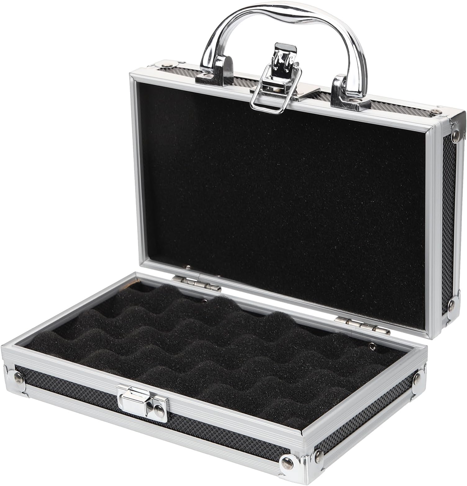 Aluminum Tool Case, 7inch Aluminum Case Organizer Briefcases Men Foam ...