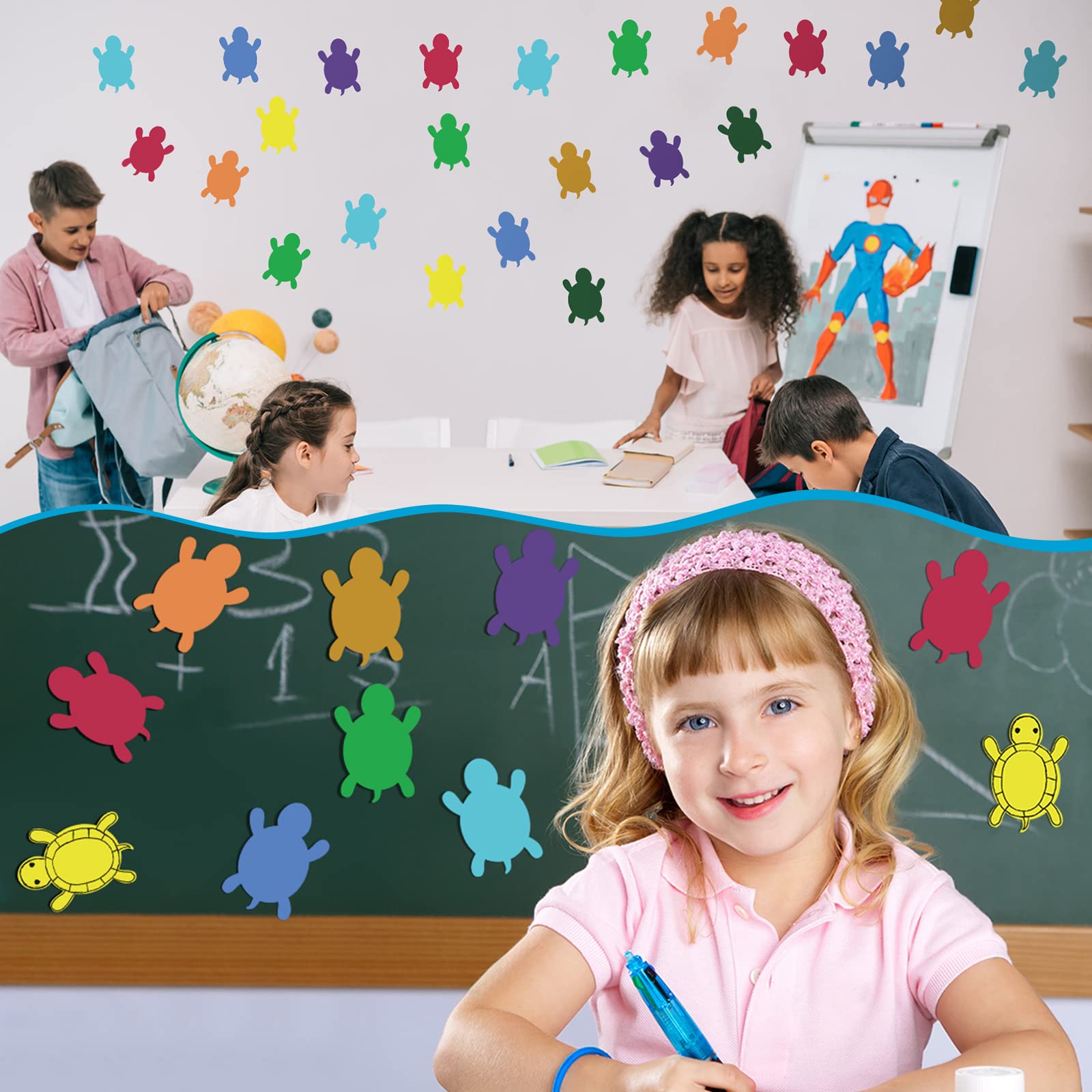 Snapklik.com : 108 Pcs Turtle Paper Cutouts Classroom Decor Sea Turtle ...