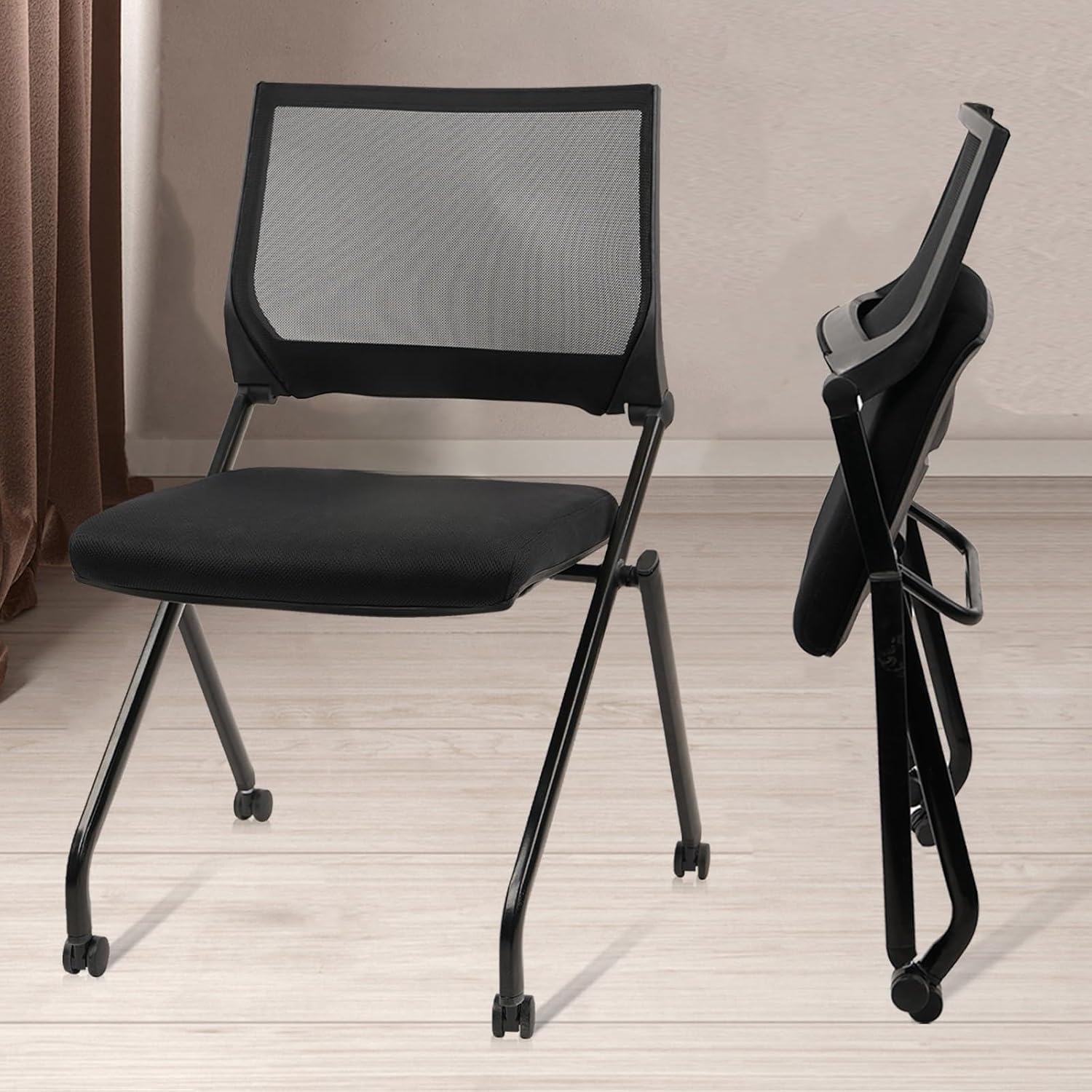 Amazon.com: CLATINA Stackable & Foldable Conference Room Chairs ...