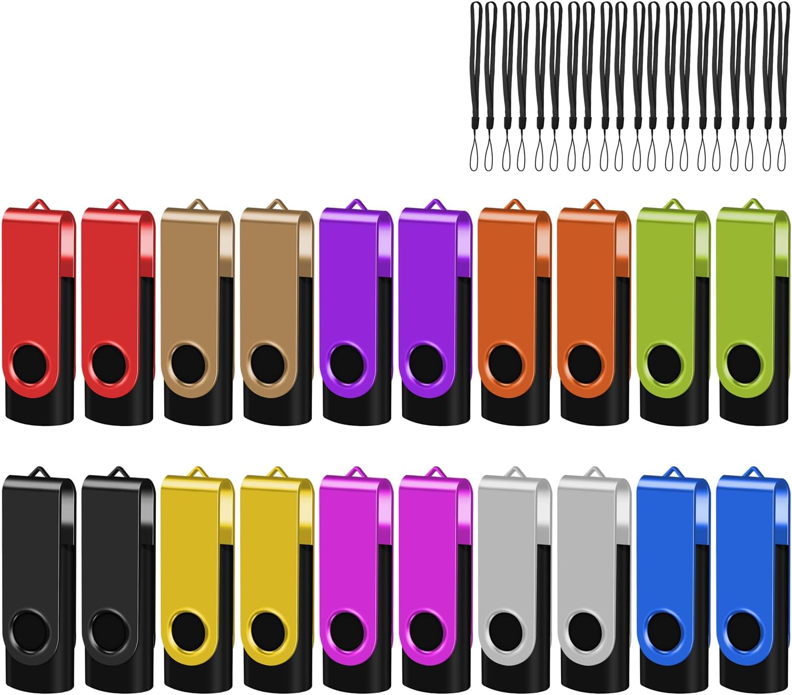 Amazon.com: USB Flash Drive 2GB 20 Pack, Bulk USB 2.0 Flash Drives ...