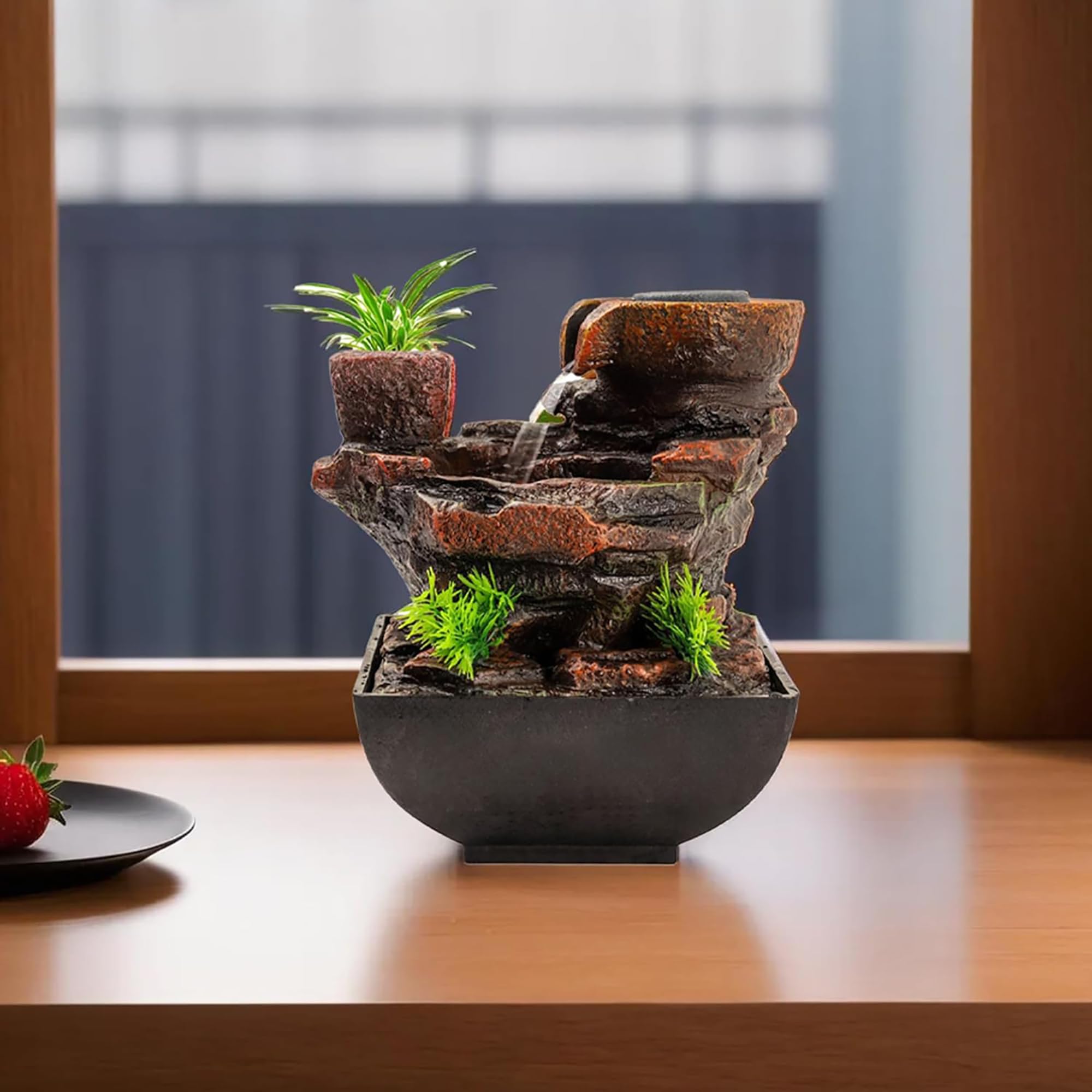 Kuber Industries Mini Water Fountains for Home Decor | Showpiece ...