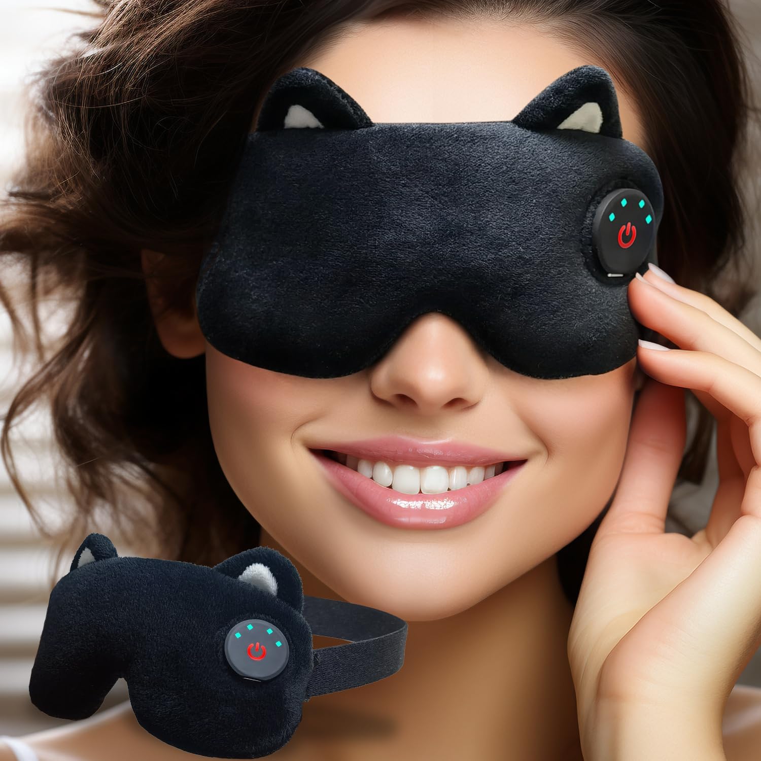 Amazon.com: Ewarmer Cordless Heated Eye mask,Cute Sleep Eye mask for Women,USB Rechargeable ...