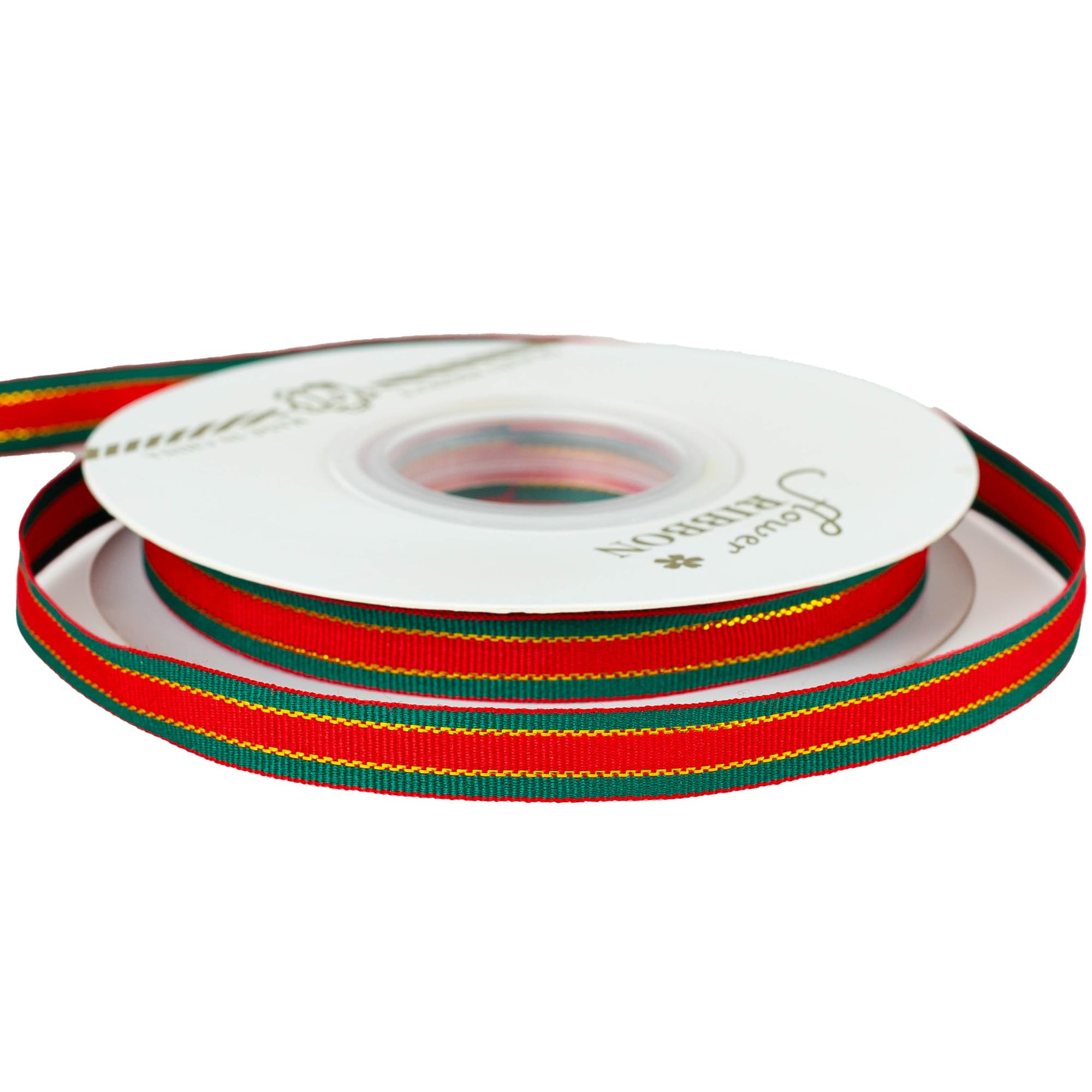 10mm Red Green Ribbon Christmas Ribbon for Gift Wrapping 22m, Red Green ...