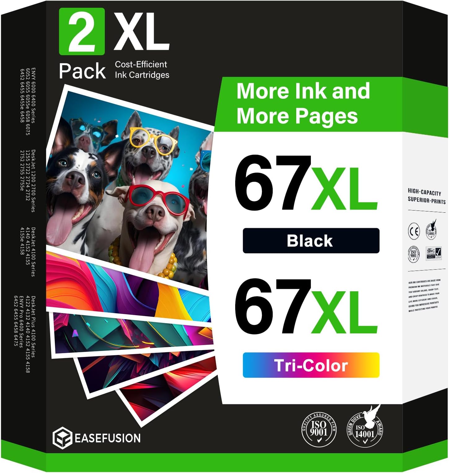 Amazon.com: Printer Ink 67 67xl 67 XL Replacement for HP Ink 67 HP ...