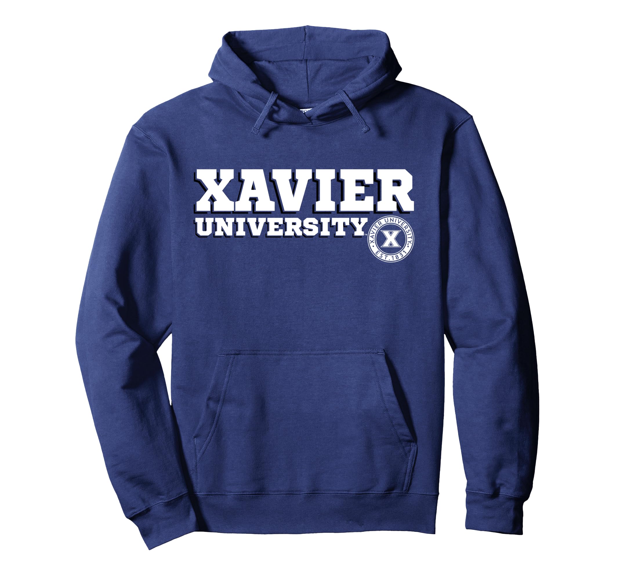 Amazon.com : Xavier University Musketeers Block Text Pullover Hoodie ...