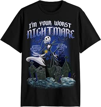 Amazon.com: The Nightmare Before Christmas Jack Worst Nightmare T-Shirt ...