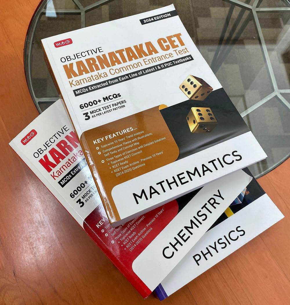 MTG Objective Karnataka CET Physics, Chemistry & Mathematics Book For ...