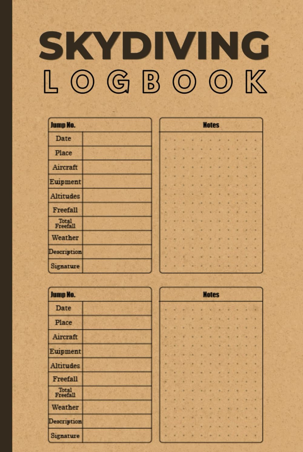 Amazon.com: Skydiving Logbook: Skydive Journal for 200+ Jumps | Record ...
