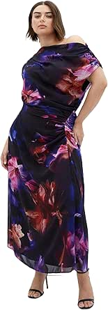 Amazon.com: City Chic Women's Plus Size Dress - Vivid Floral Maxi ...