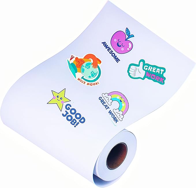 Amazon.com: 13 inch x 65.6 ft Printable Vinyl Sticker Paper Roll, Matte ...