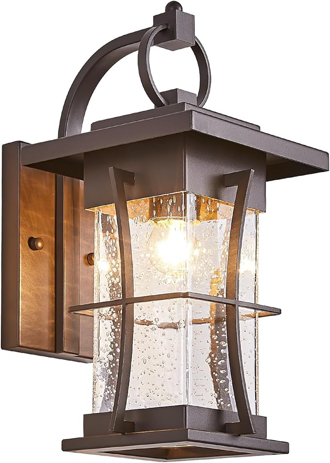 EERU Oil Rubbed Bronze Outdoor Light Sconces Wall Mount Matte Brown ...