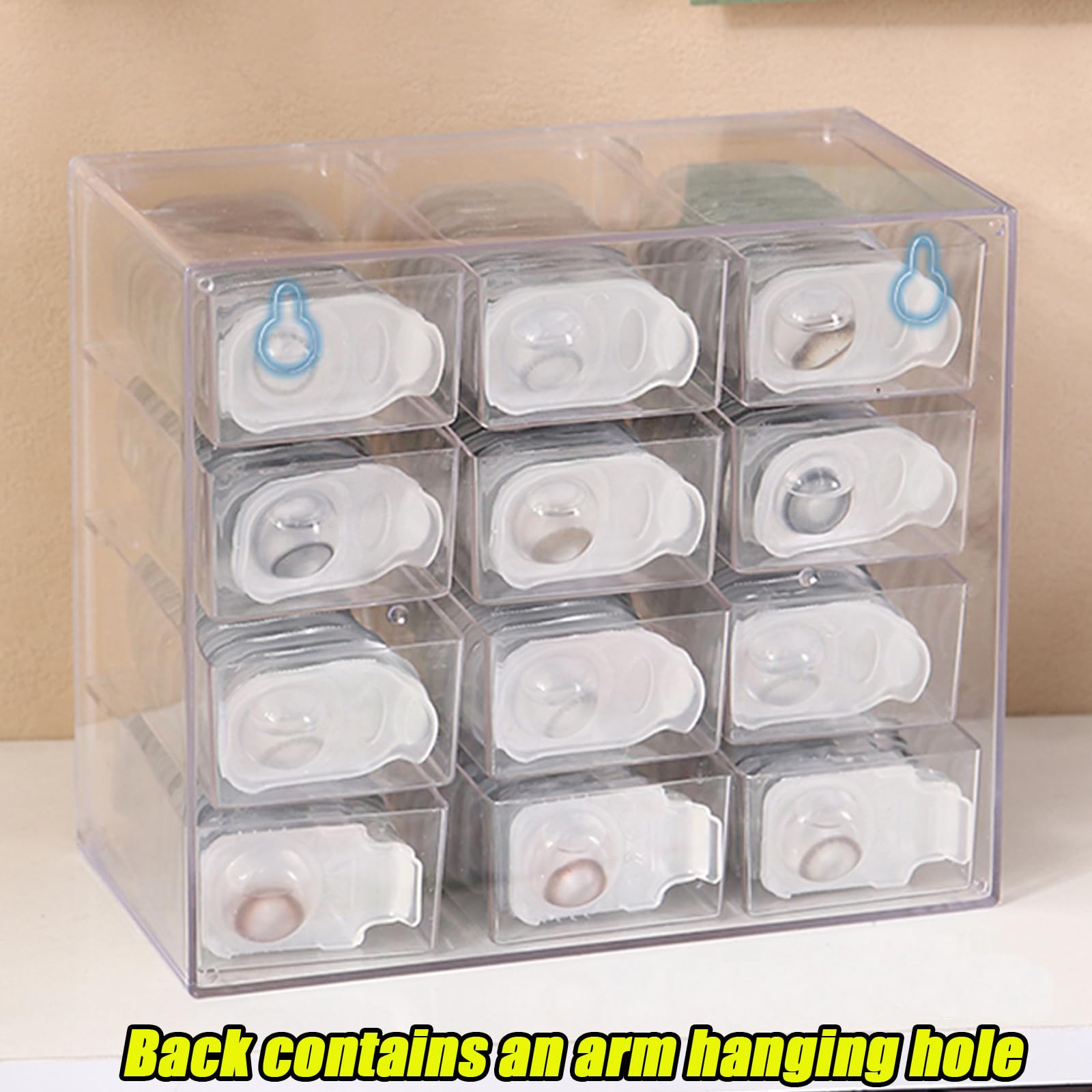 Snapklik.com : Daily Contact Lens Case Storage Box, 12 Grids Large ...