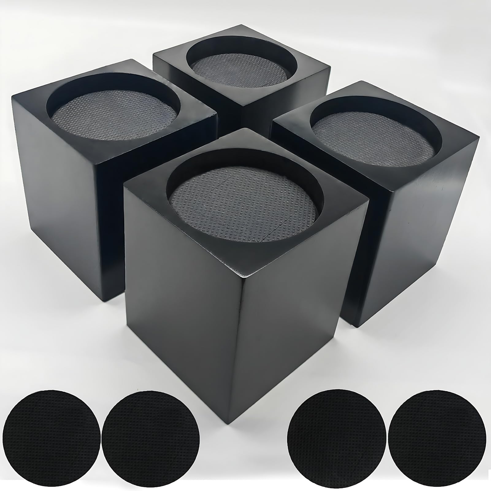 Amazon.com: ECOGREDA Wood Bed Furniture Risers 4 Inch Heavy Duty Risers ...