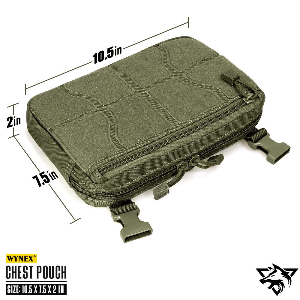 WYNEX Recon Kit Bag, Tactical Combat Chest Pack Molle Vest Bags Front ...