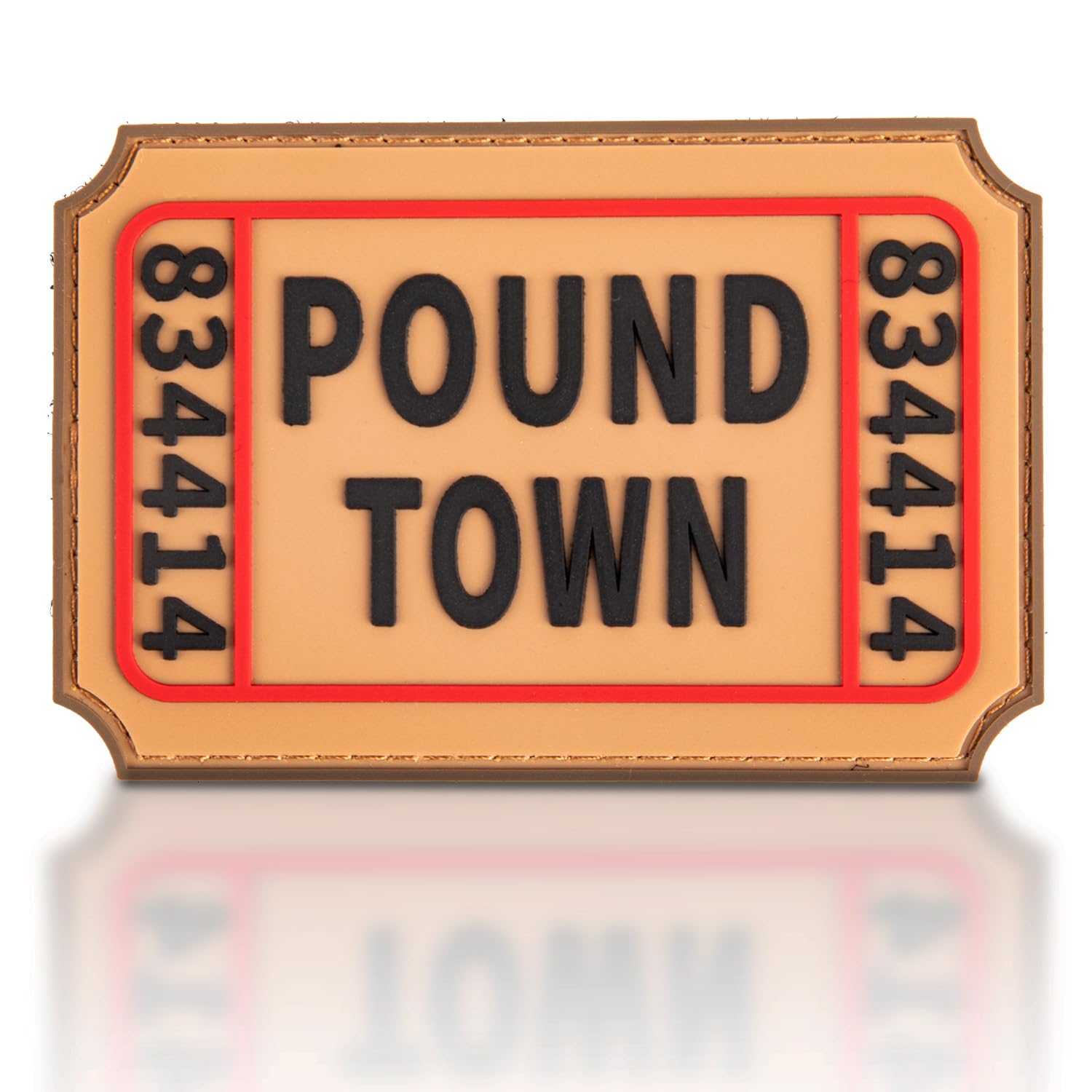 Amazon.com: backtime Ticket to Pound Town PVC Patch Morale Patches ...