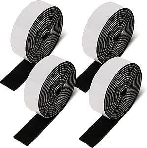 Psyqtsuary 4 Rolls 120 X 1 Inch White Felt Strips with Adhesive Backing ...