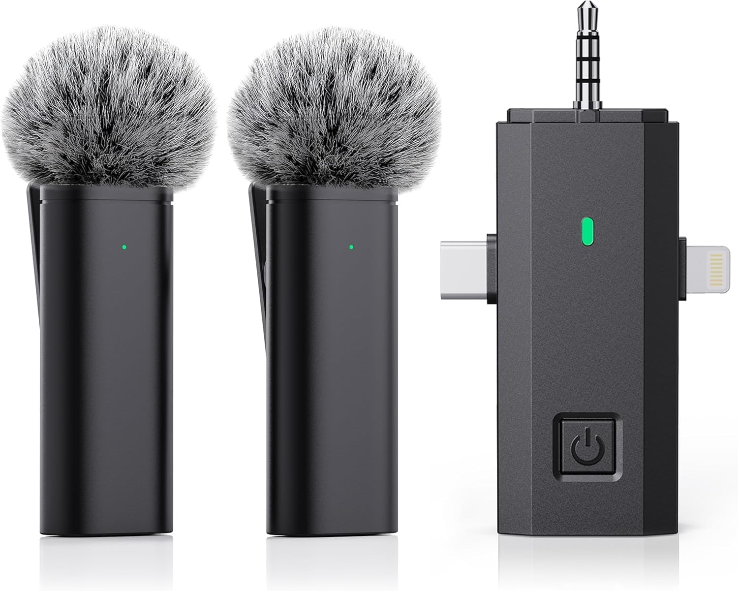 Amazon.com: memodecruit 2pcs Wireless Lavalier Microphone for iPhone ...