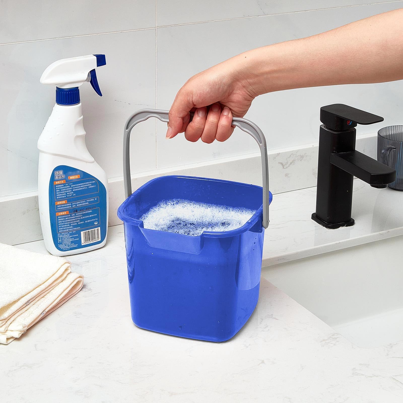 Snapklik.com : Irenare 8 Pcs Sanitizing Bucket 3 Quart Cleaning Pail ...