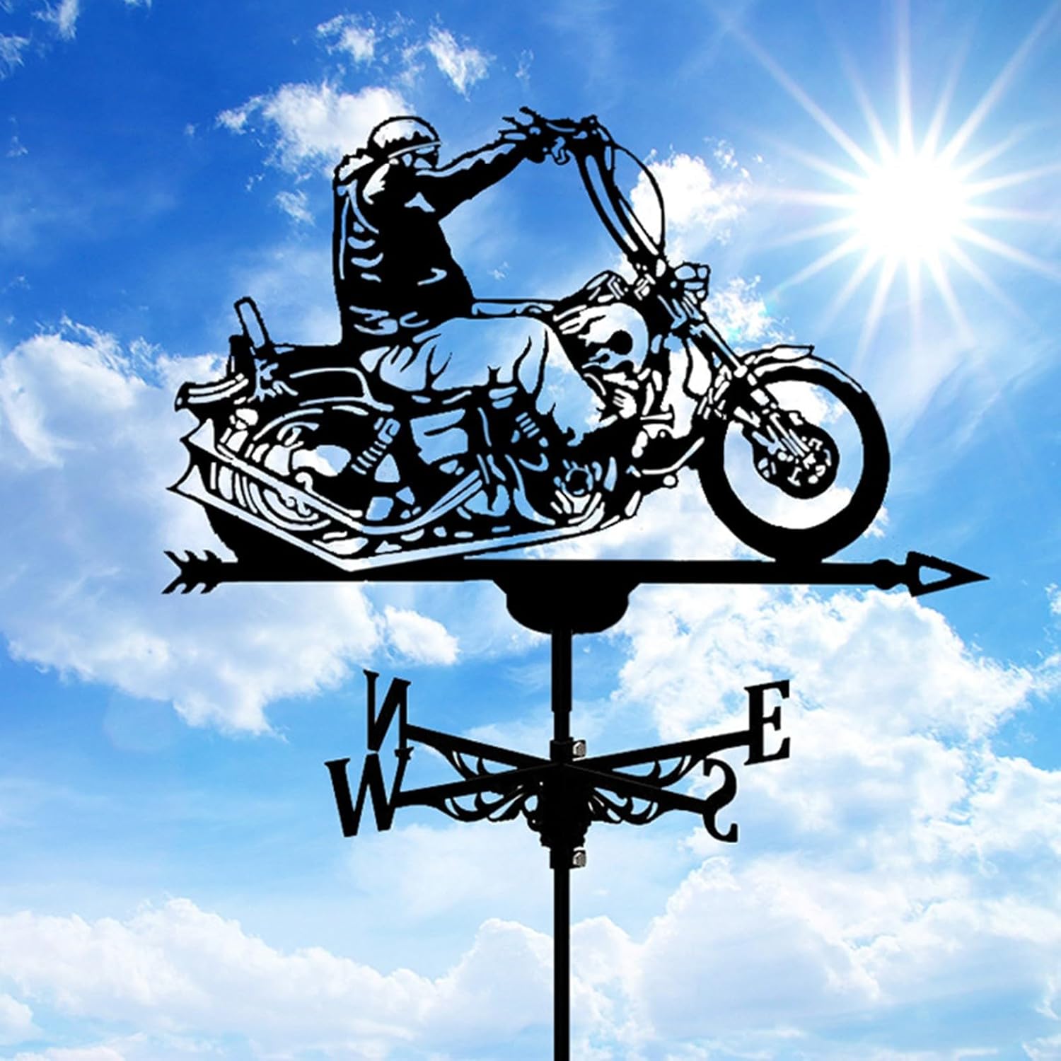 Amazon.com : Pacoco Metal Weathervane, Retro Wind Direction Stainless ...