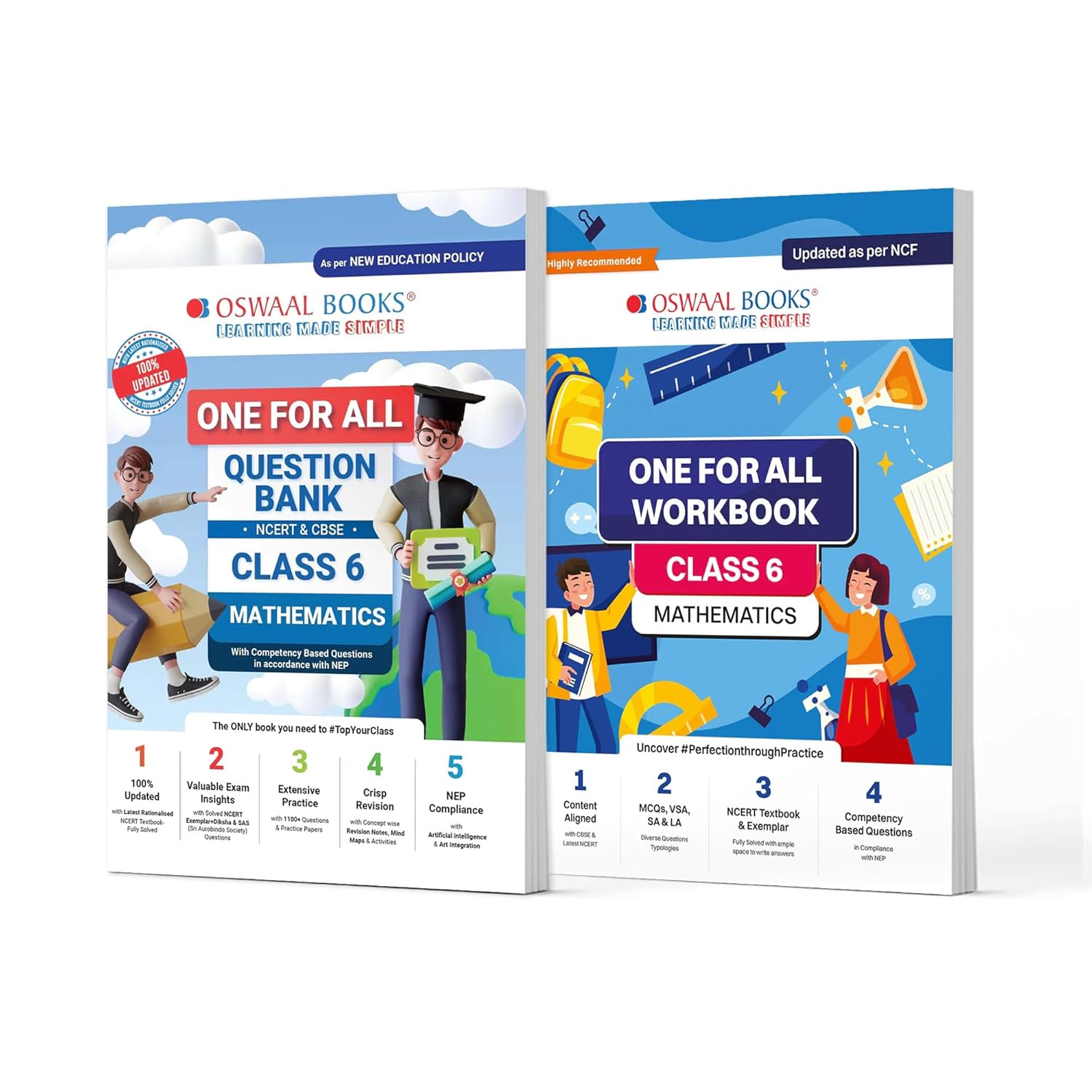 Oswaal One For All Question Bank + One For All Workbook (NCERT & CBSE ...