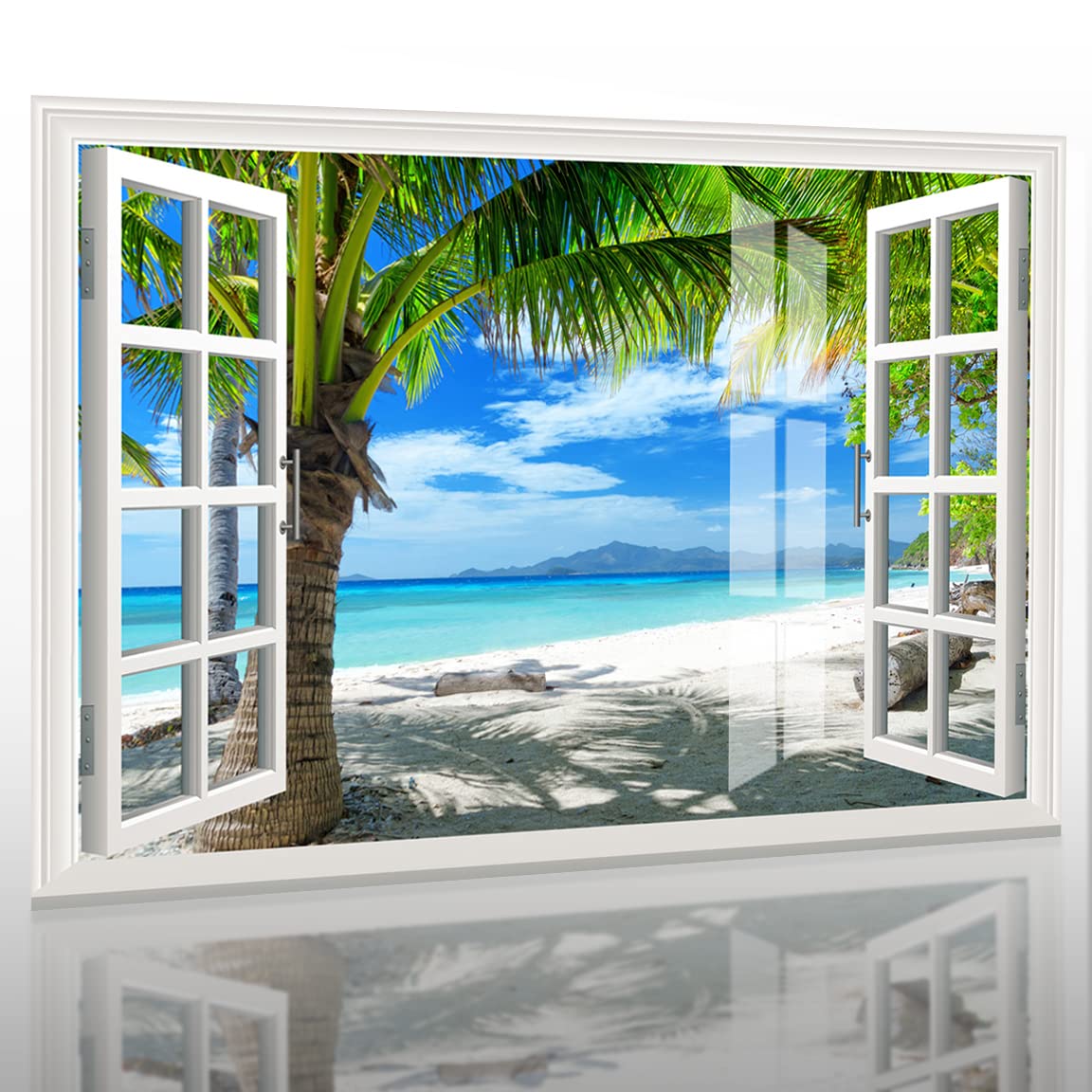 3D Fake Windows/Waterproof Wall Stickers/self -Stick Wall Murals /3D ...
