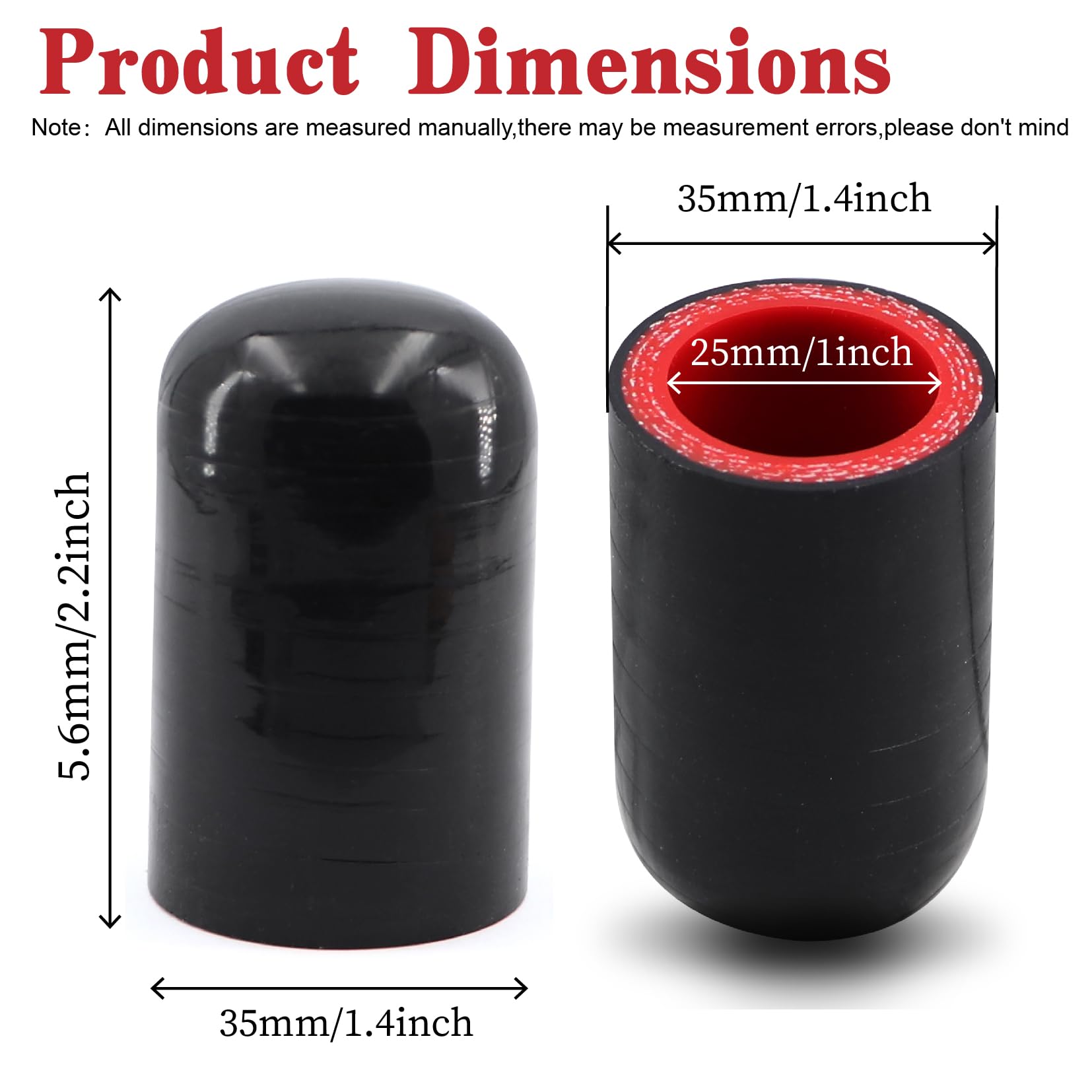 Snapklik.com : 1 Inch (25mm) Silicone Vacuum Bypass Cap Heater Hose ...