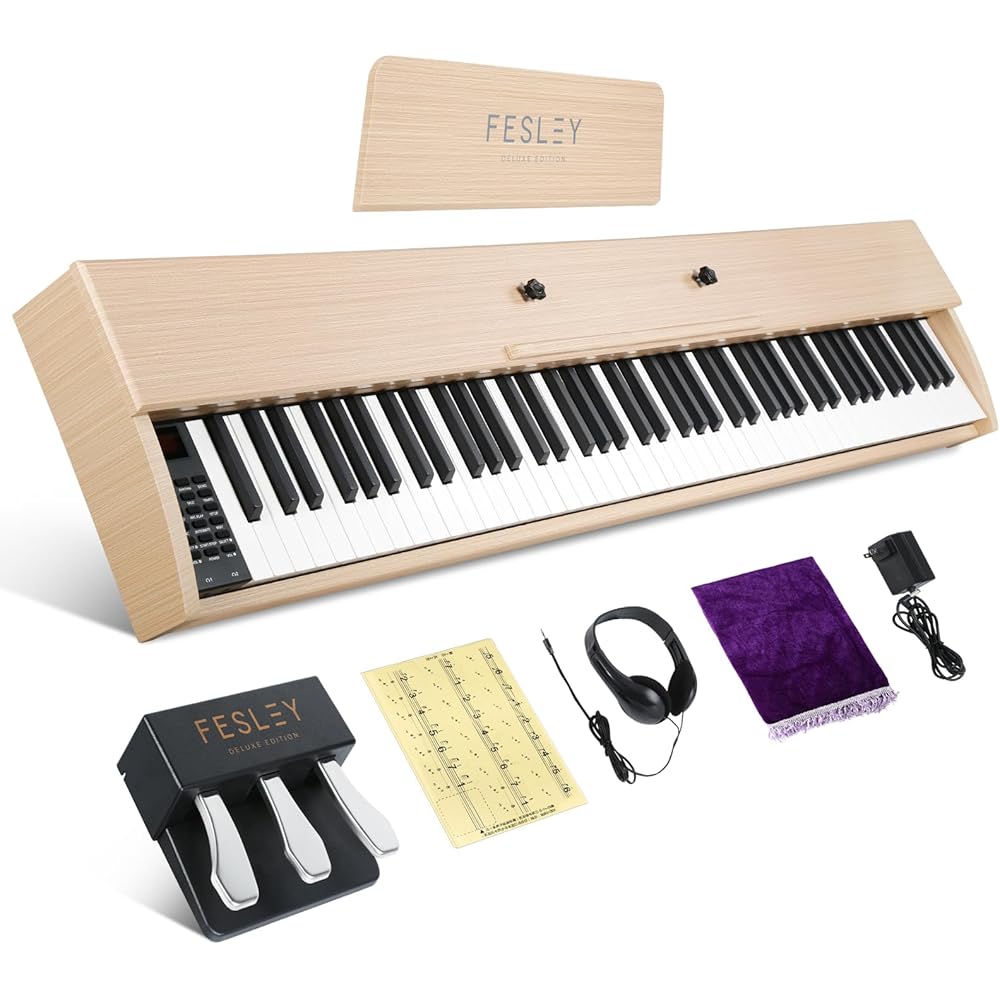 $42/mo - Finance 88 Key Digital Piano Keyboard with Semi Weighted Keys ...