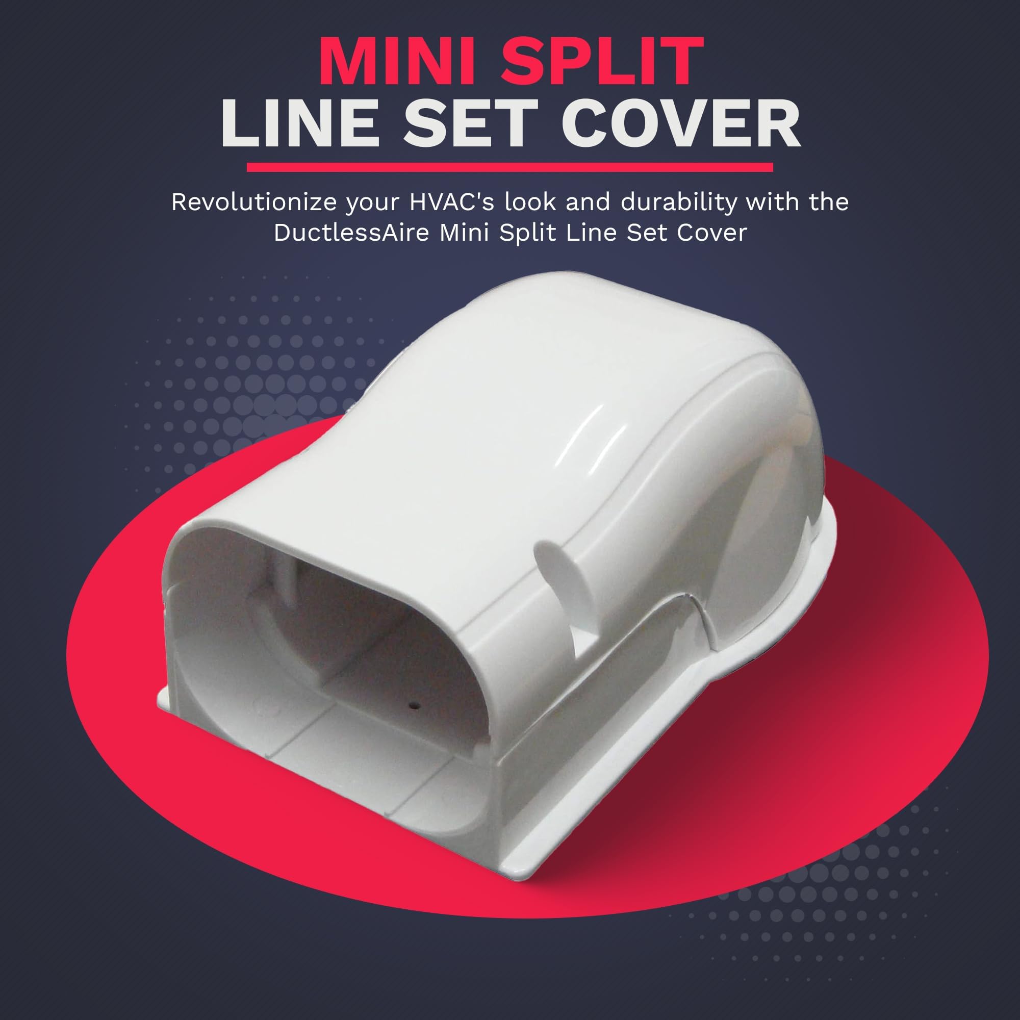 Snapklik.com : DuctlessAire 3" Wall Cap Cover For Mini Split AC/Heating ...