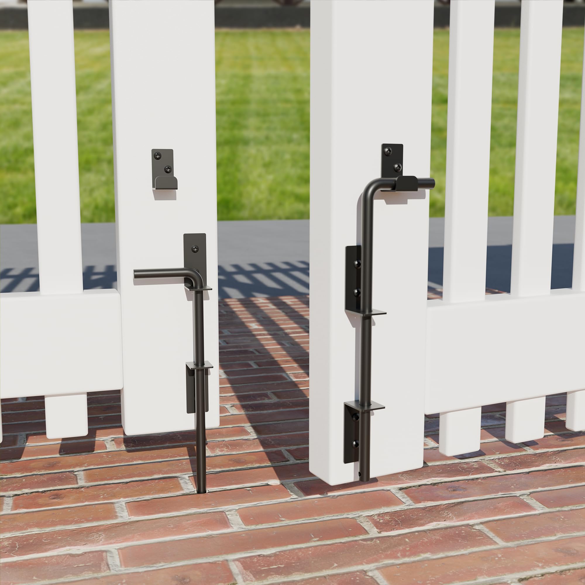Snapklik.com : 12 Inch Cane Bolt Gate Stopper, Heavy Duty Gate Latch ...