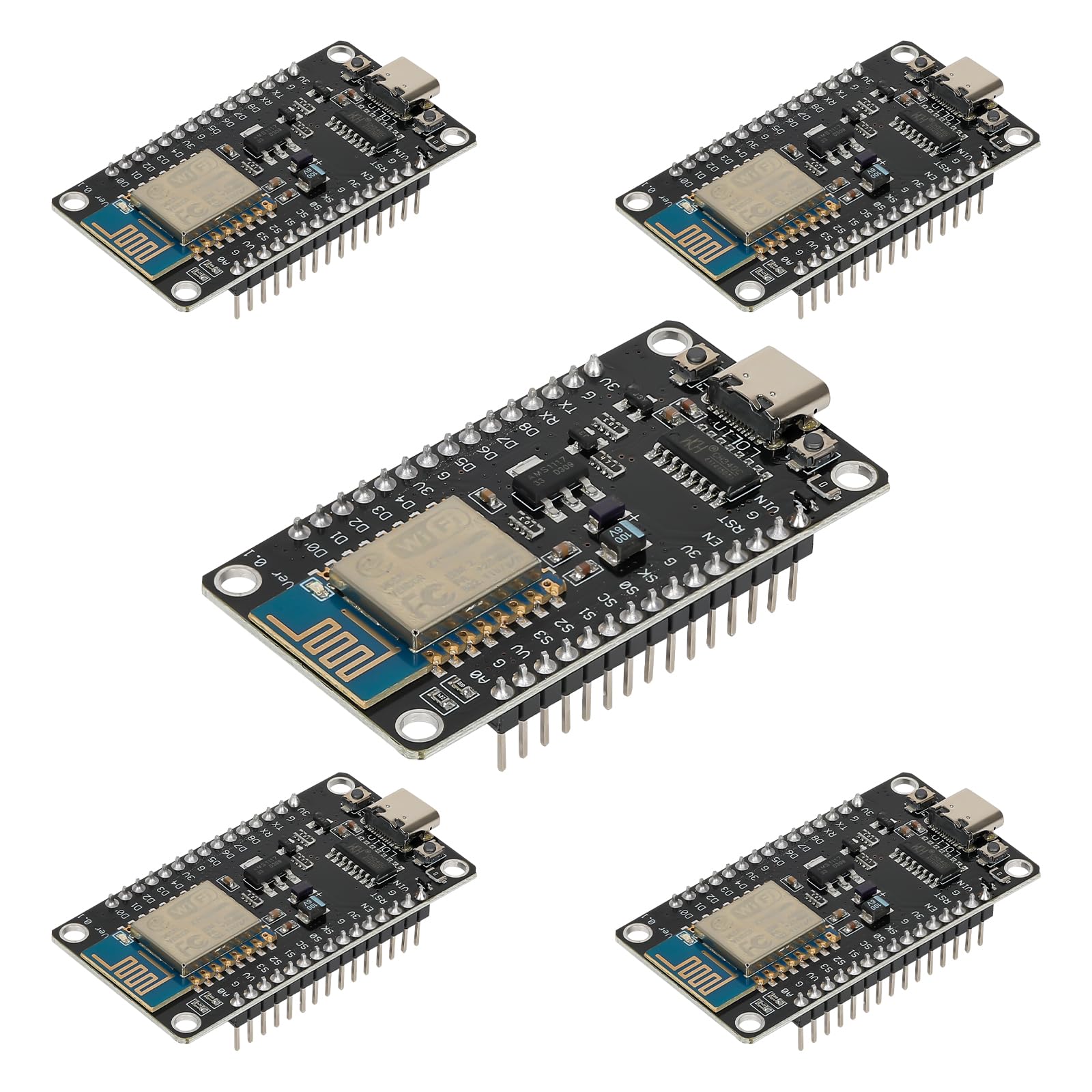 5pcs ESP8266 Serial Wireless Module CH340 ESP-12E NodeMCU LUA WiFi V3 Internet Development Board ...