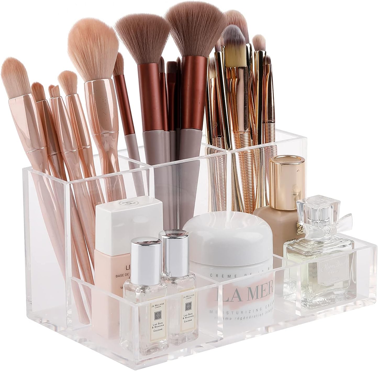 Amazon.com: PeoTRIOL Clear Makeup Organizer, Makeup Brushes Storage ...