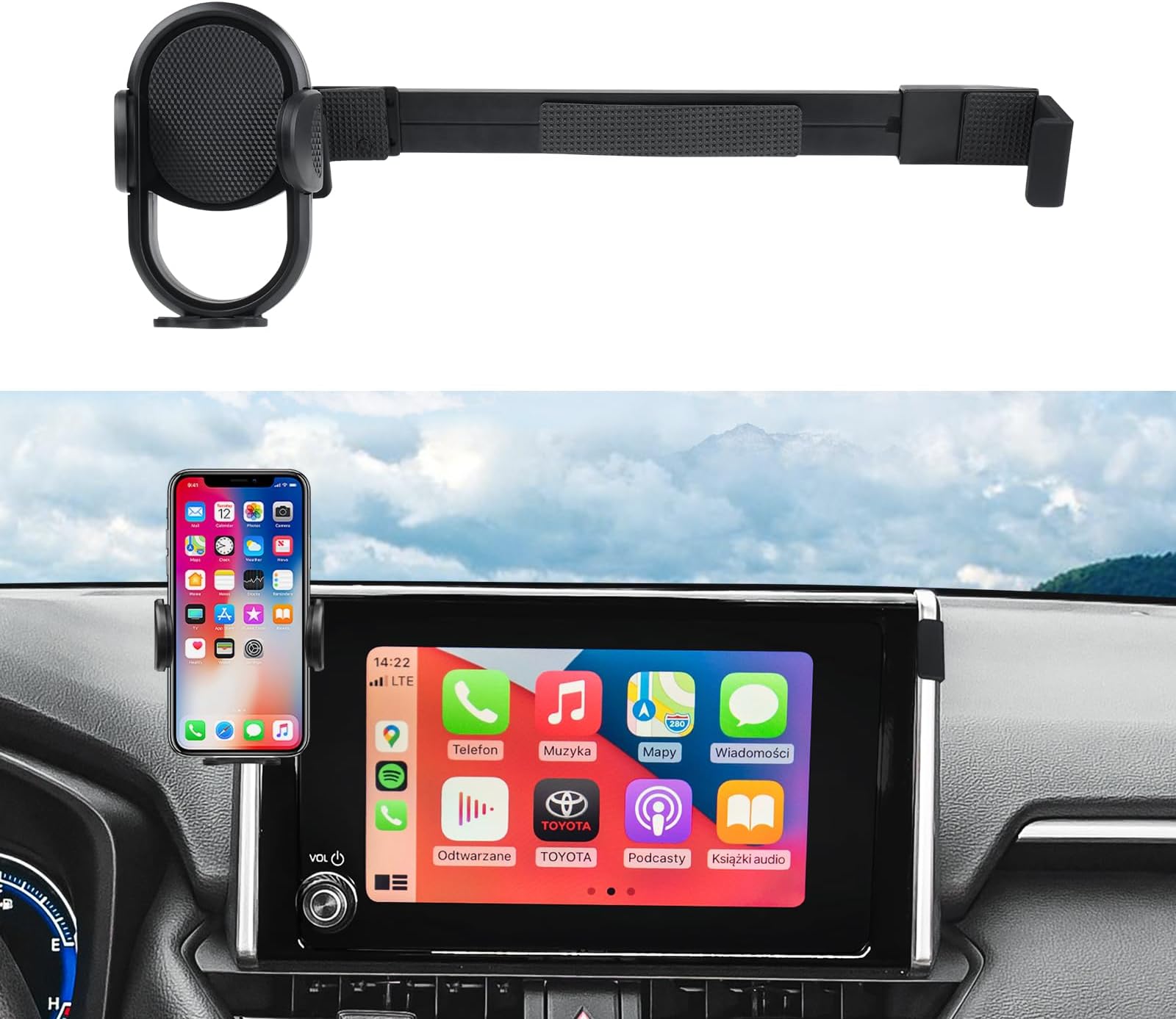 Amazon.com: LUNQIN Car Phone Holder for 2019-2025 Toyota RAV4 LE XLE ...