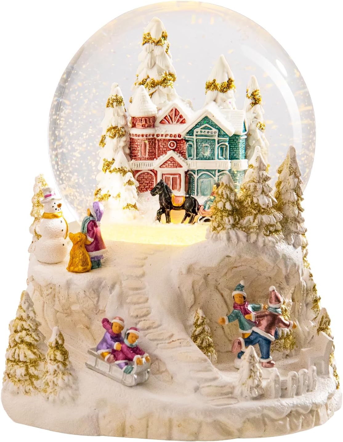 MUMTOP Christmas Snow Globes, Snow Globes Christmas with Musical ...