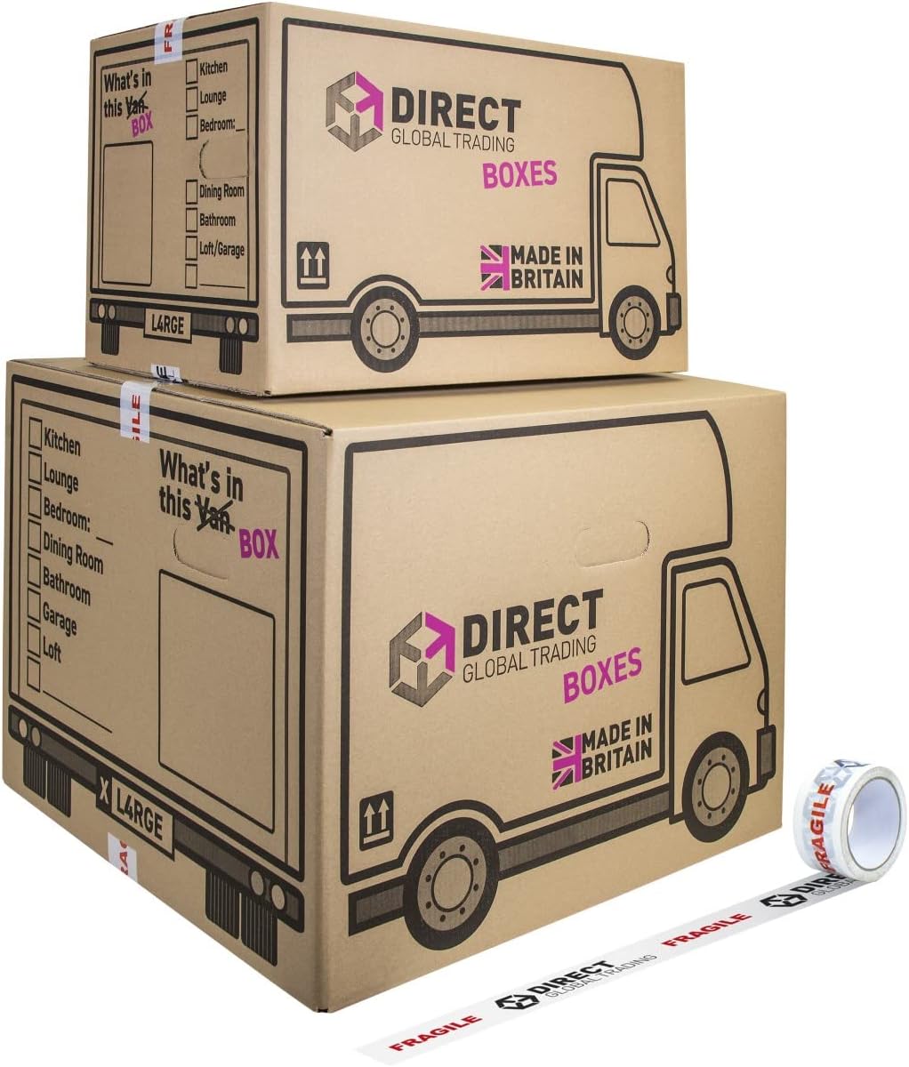 10 Strong Extra Large and 10 Large Strong Cardboard Storage Packing ...