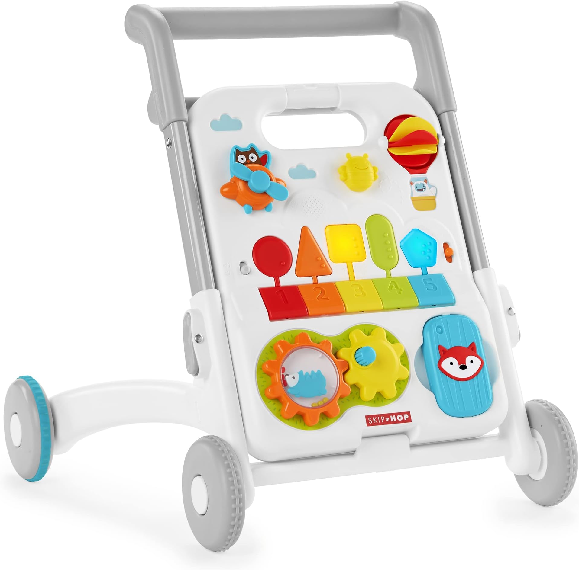 Amazon.com: Fisher-Price 2-Sided Steady Speed Walker, car-Themed Baby ...