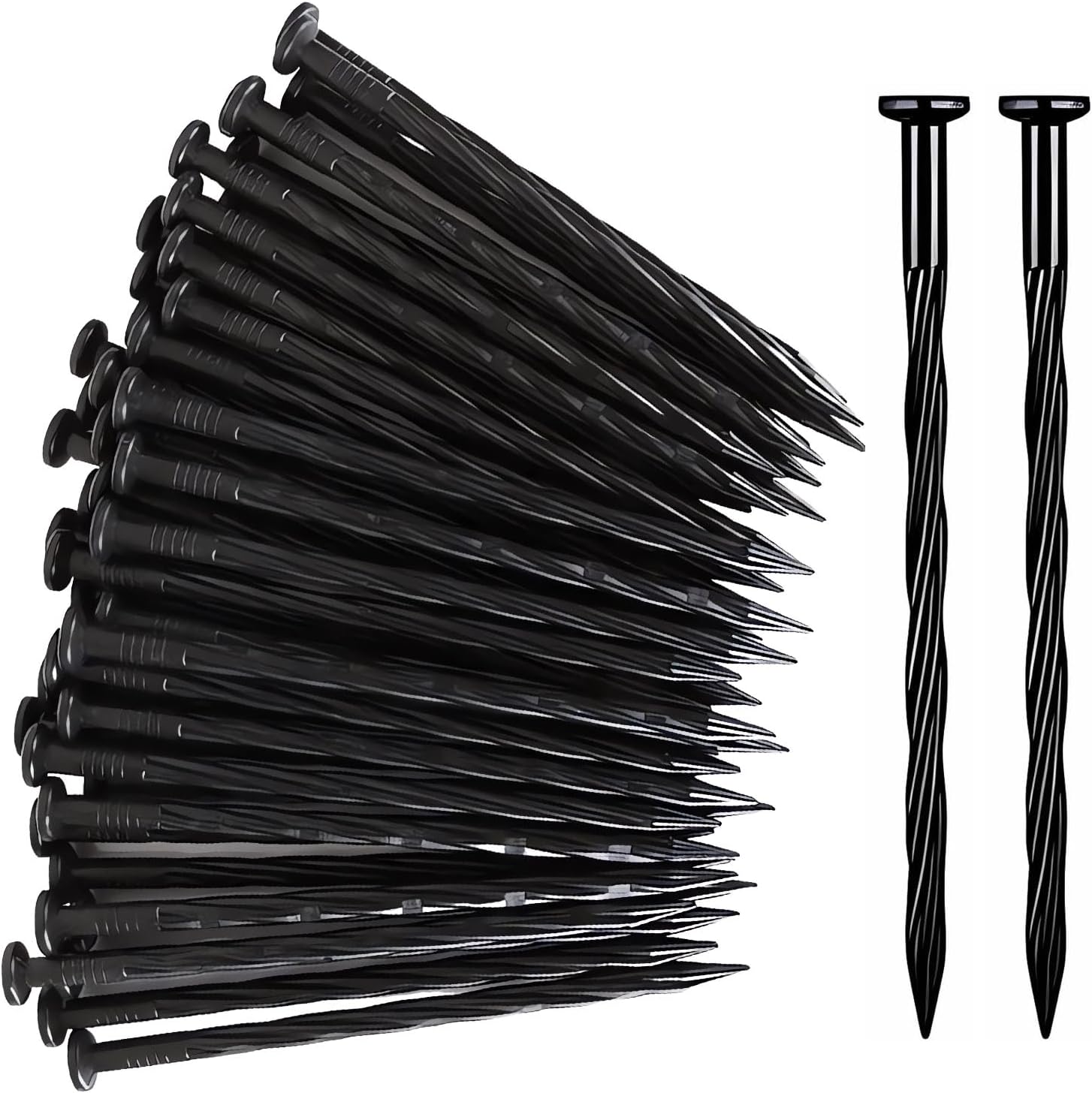 Amazon.com : Usedgdig 50 PCS Spiral Landscape Anchoring Spikes 8 Inch ...