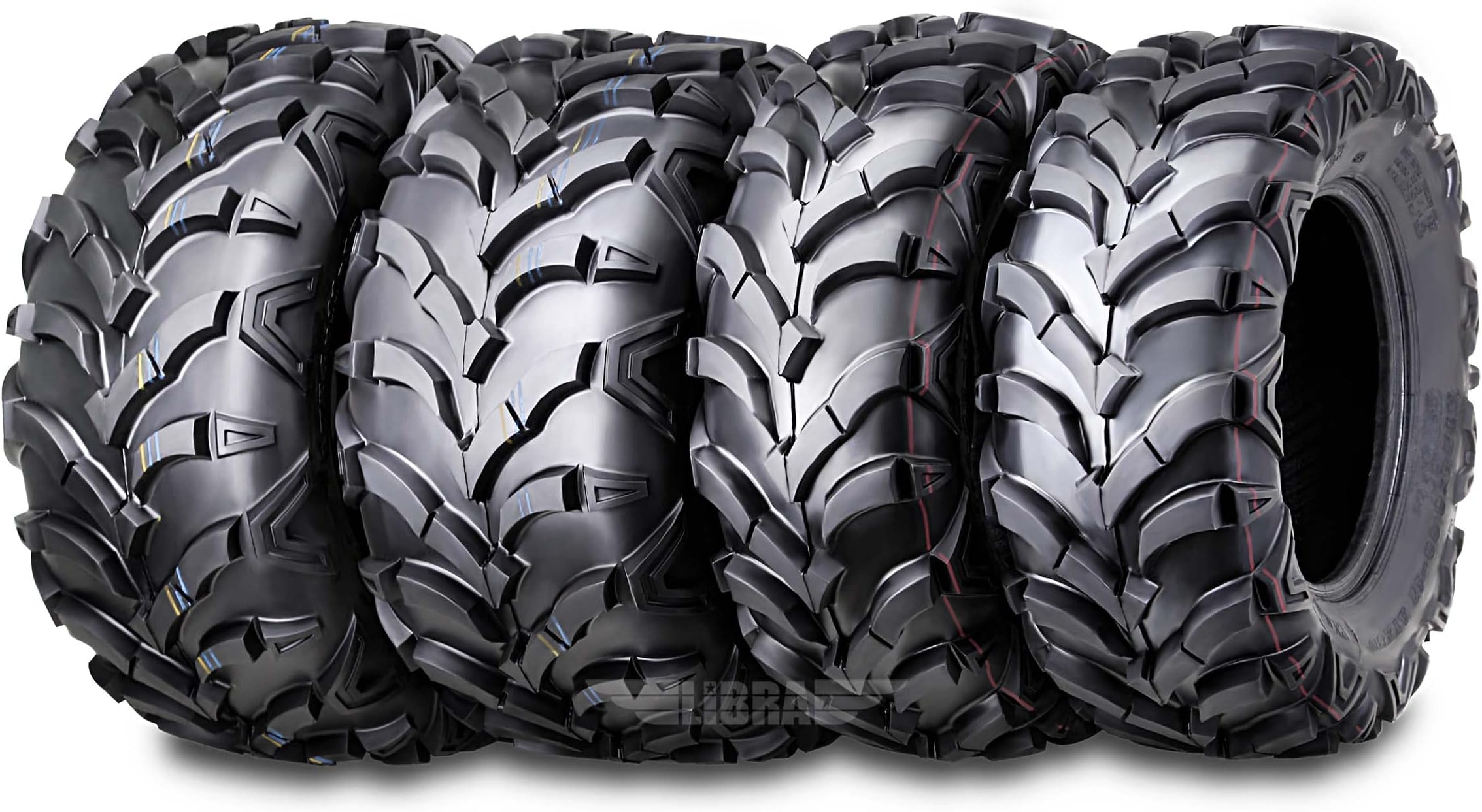 Amazon.com: WANDA Set 4 ATV tires 24x8-12 & 24x11-10 00-02 Polaris ...